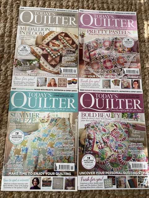 4 QUILTING MAGAZINES - Today's Quilter Issue 9,10,11,13 Good Condition ...
