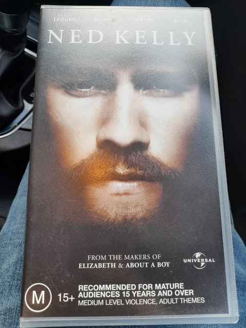 NED KELLY VHS Tape Heath ledger Orlando Bloom Naomi Watts Geoffrey Rush ...