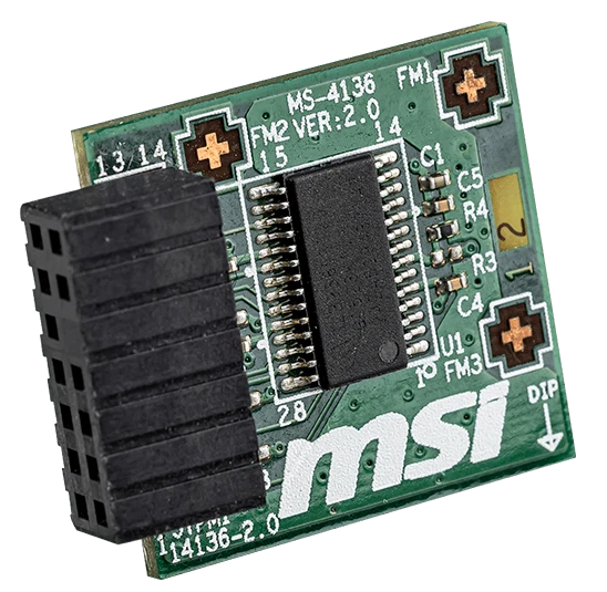 MSI TPM 2.0 Trusted Platform 14-Pin Motherboard Module MS-4136 Win 11 ...