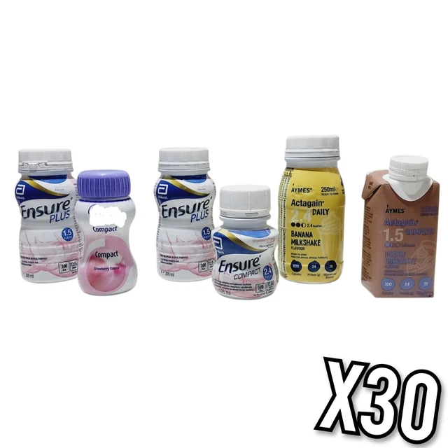 ENSURE AYMES ETC Nutritional Meal Replacement Drinks x 30 Pack £29.95 ...