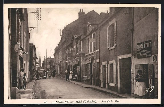 CPA LANGRUNE-SUR-MER, RUE de la Mer 1953 EUR 5,00 - PicClick FR
