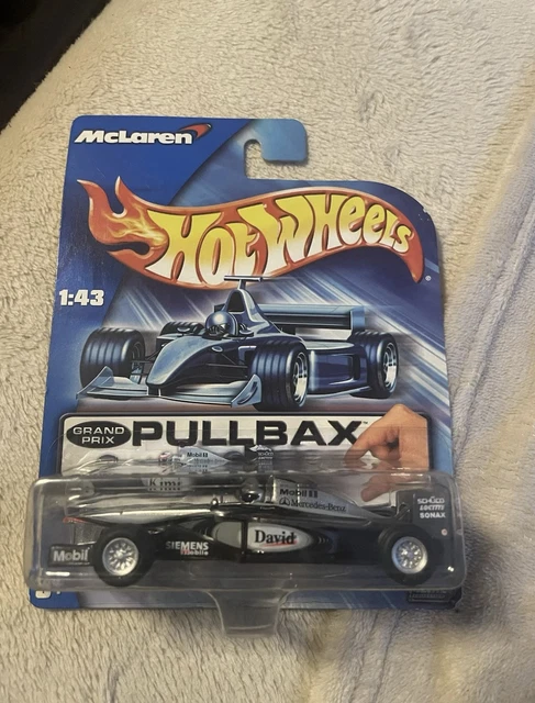MCLAREN MERCEDES HOT Wheels F1 1:43 Neu Grand Prix Pullbax David ...