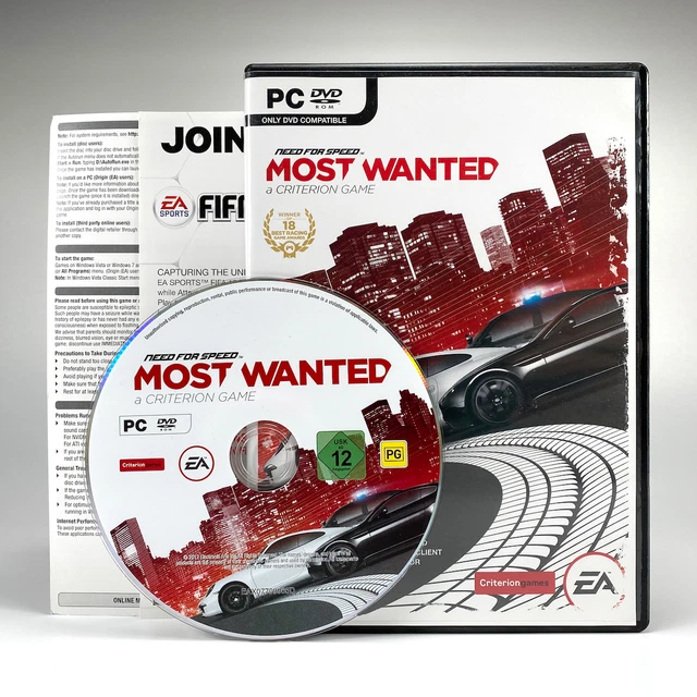 2012 NEED FOR SPEED Most Wanted CRITERION Game for PC DVD-ROM – No ...