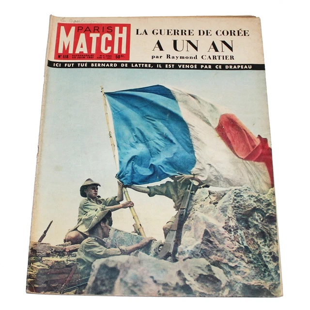 MAGAZINE / REVUE Paris Match n° 118 du 23/06/1951 la Guerre de Corée a un an EUR 15,00 - PicClick FR