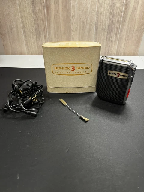 VINTAGE SCHICK 1960’S 3-Speed Electric Razor Shaver UNTESTED $17.98 ...
