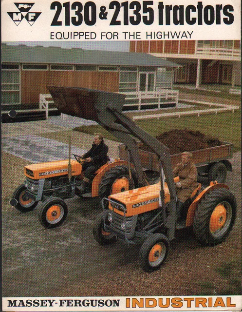 MASSEY FERGUSON 2130 and 2135 Industrial Tractor Brochure Leaflet £210. ...