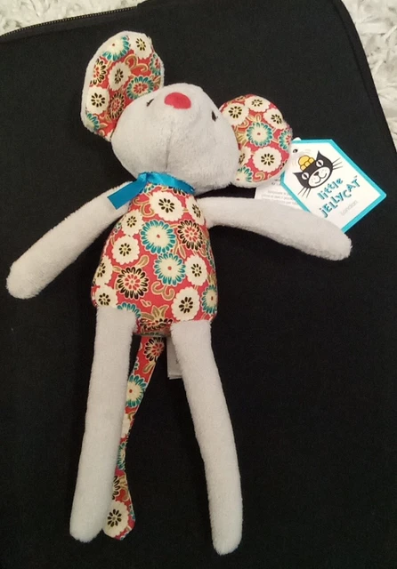NEW WITH Tag JELLYCAT Posie Mouse Rattle Soft Toy Plush VGC Retired ...