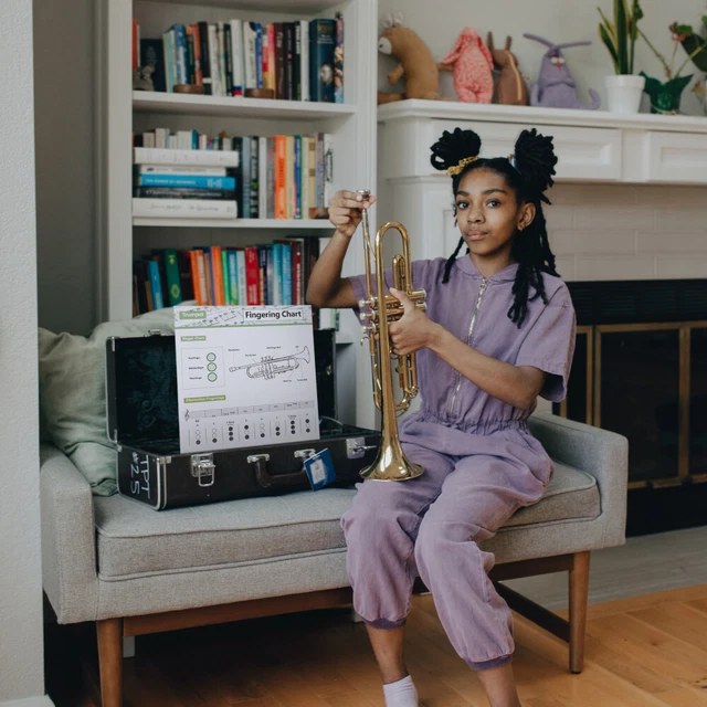 GUITAR CHORD SCALE Chart Poster Trumpet Note Child £6.03 - PicClick UK