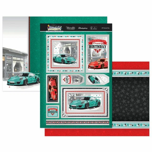 CARD MAKING TOPPERS Kits Hunkydory Memorable Moments Dad Father Car Man ...