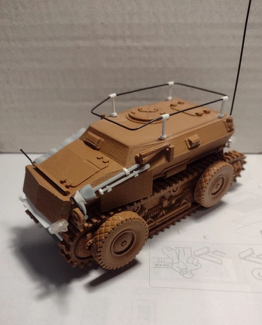 3D PRINTED WW2 German Sd.Kfz.254 Scout Car Tracks Wheel Unpainted PLA ...
