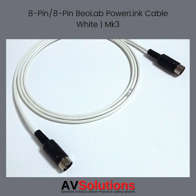 B&O | BEOLAB Speaker | PowerLink Cable for Bang & Olufsen | HQ | White ...