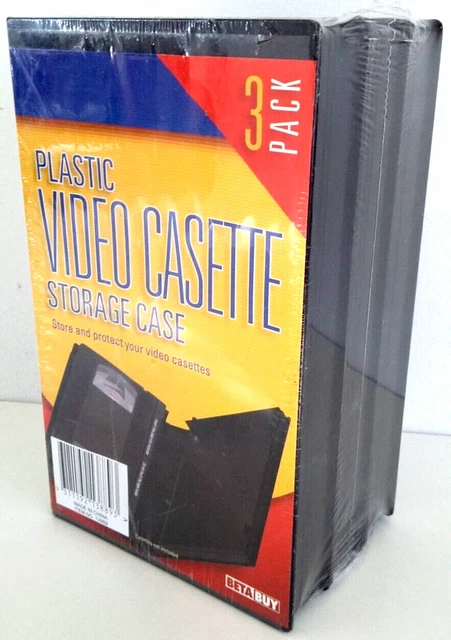 Vhs Tape Covers 20-Pack Black VHS Tape Cases With Clear Window Covers ...