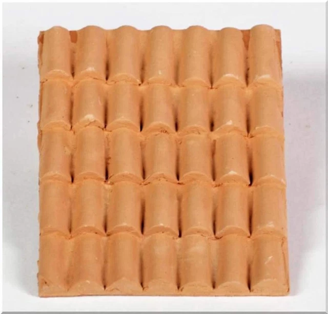 ACCESSORI PER PRESEPE Lastra di tegole per tetto in terracotta 9,5x13cm ...