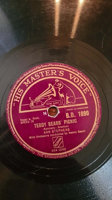 ANN STEPHENS. TEDDY Bear's Picnic / Dicky Bird Hop 1944 shellac 10 ...