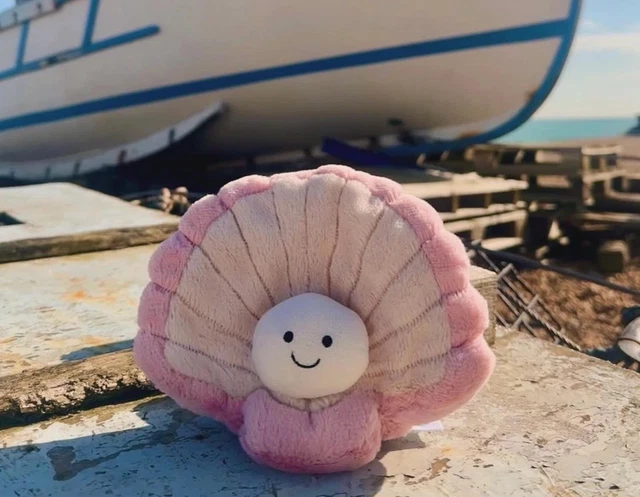 JELLY CAT CLEMMIE Clam Pink Clam Sea Soothing Toys Plush Toys Kids Gift ...
