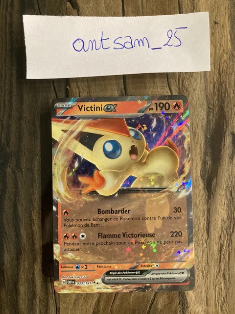 CARTE POKÉMON - Victini Ex 033/197 - Flammes Obsidiennes EV3 FR EUR 4,00 - PicClick FR
