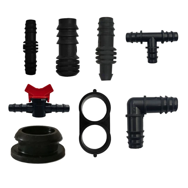 RELIABLE STRAIGHT BYPASS Tee Connector for 16mm PE Pipe Drip Irrigation ...