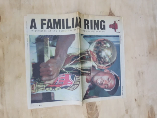 CHICAGO BULLS NEWSPAPER NBA MICHAEL JORDAN 4th Post Tribune Indiana ...
