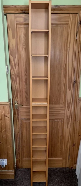IKEA CD DVD Tower BENNO (GNEDBY) Shelving Unit - Beech Brown ...