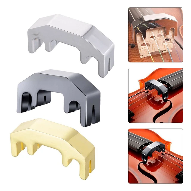 ADVANCED VIOLIN MUTE Practice Silencer Metal Fiddle Mute for Improved ...