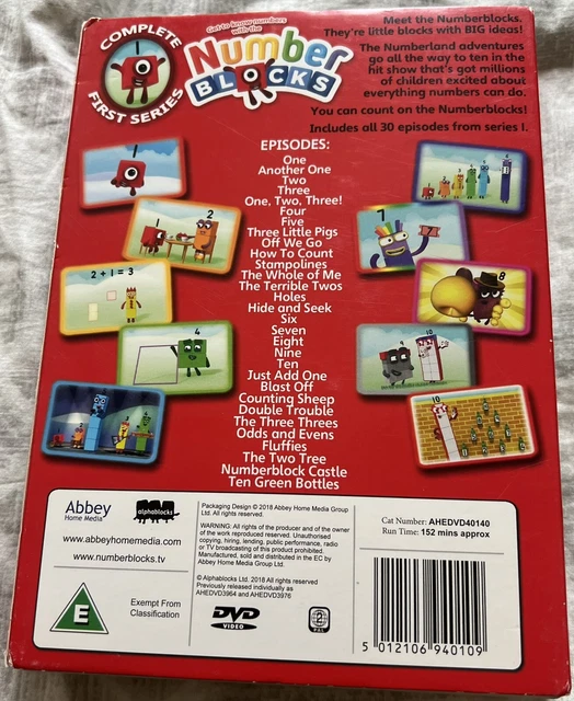 NUMBERBLOCKS DVD BOX Set The Complete Series 1 Rare Counting Maths ...