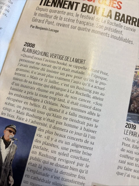 ALAIN BASHUNG DOROTHEE Magazine Tele Belgique Collector 2025 EUR 4,00 ...