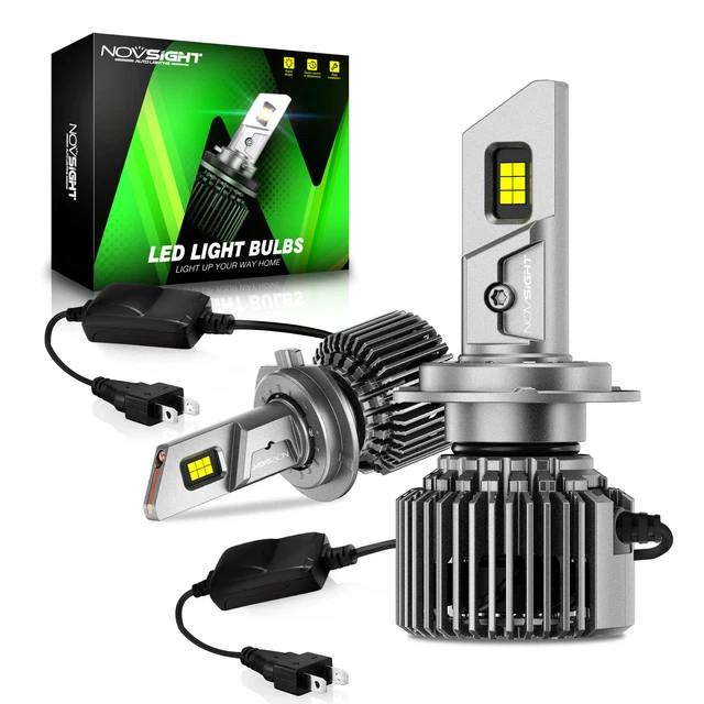 NOVSIGHT H7 LED Headlight Bulb Conversion Kit Low Beam White Lamp ...
