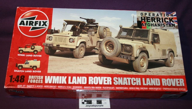 AIRFIX WMIK & Snatch Land Rovers Operation Herrick 1:48 scale model ...