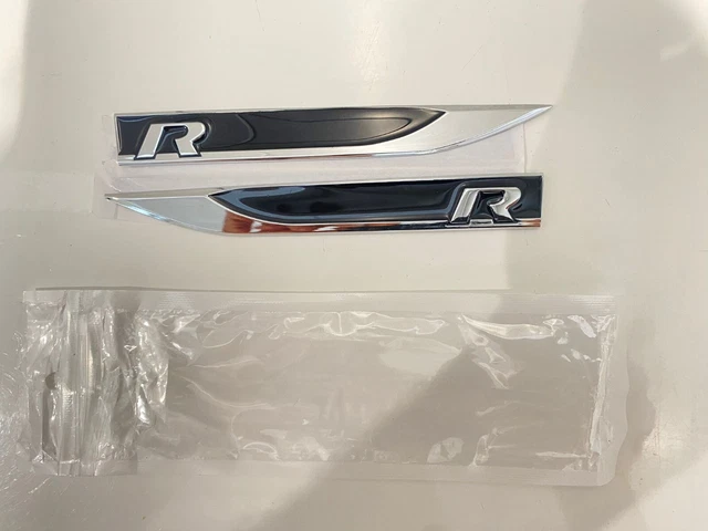 VOLKSWAGEN GOLF R Mk7 Mk7.5 Mk6 Wing Badges R Emblem Pair Left And ...