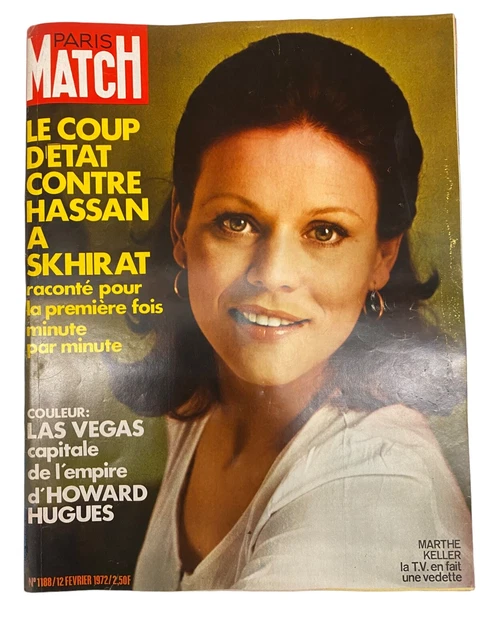 ANCIEN PARIS MATCH Revue Magasine 1972 Marthe Keller Howard Hugues EUR ...