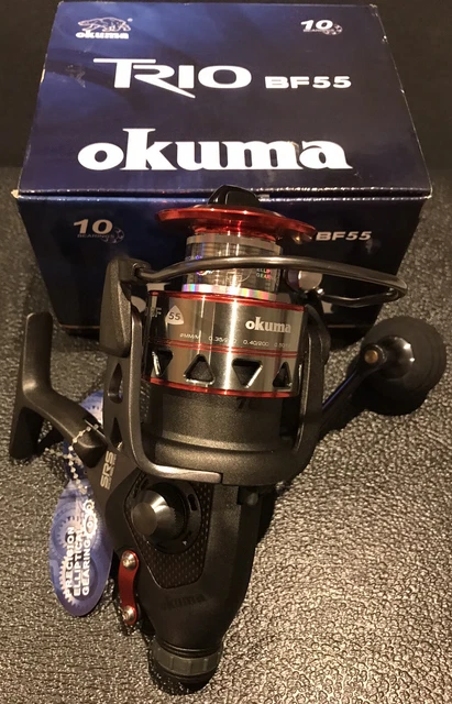 OKUMA TRIO BAITFEEDER Spin Reel 9+1BB 4.5:1 12lb/340yds Sz55 TRIO BF-55 ...