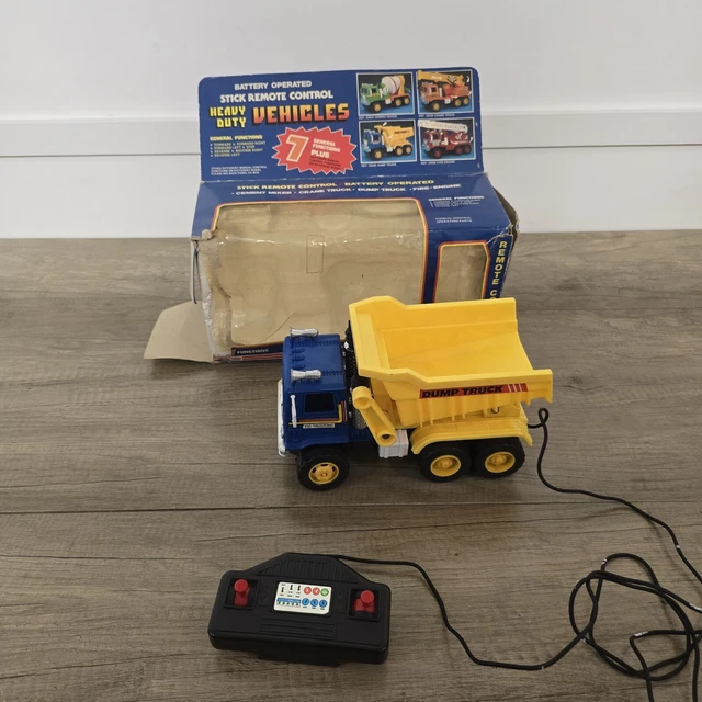 VINTAGE RETRO REMOTE Control Dump Truck Operates but Steering Issue ...
