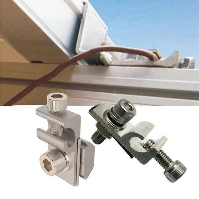 SOLAR GROUNDING LUGS Clip Photovoltaic Lightning Protection Ground ...