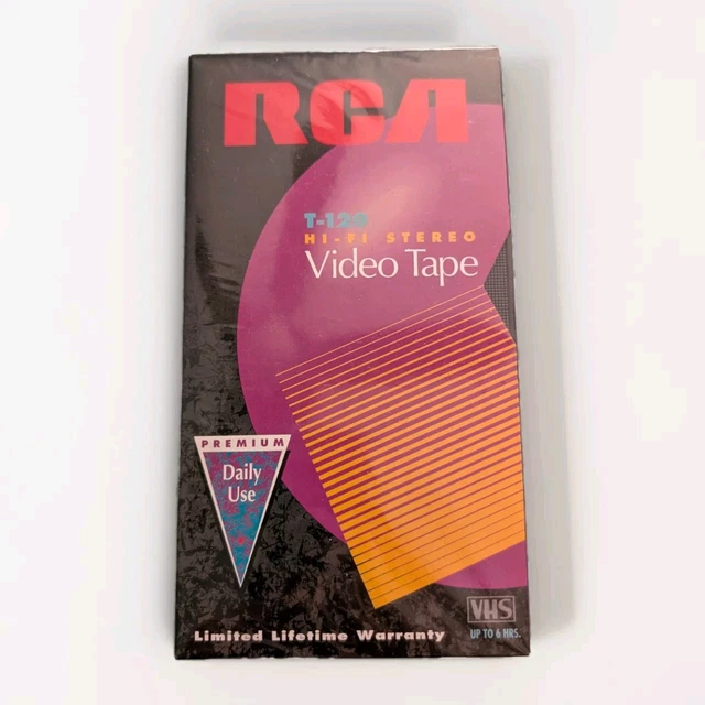 RCA BLANK VHS Video Cassette Tape T-120 6 Hour Brand New Sealed £3.62 ...
