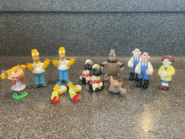 WALLACE & GROMIT and Simpsons and Rugrats Mini Figure Bundle - 12 £11. ...