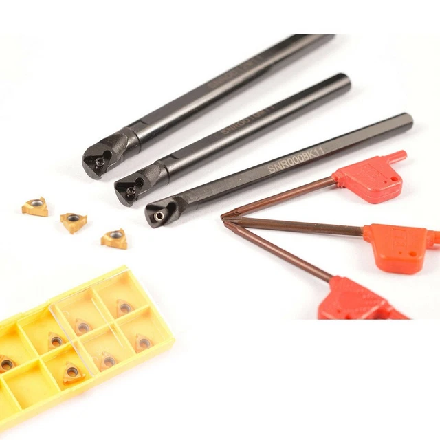 ENSEMBLE PORTE-OUTILS DE tournage à fil interne robuste pour inserts 11IR AG60 EUR 50,56 ...