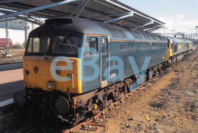 35MM RAILWAY SLIDE of Class 47 47816 @ Rugby Copyright to Buyer £4.99 ...