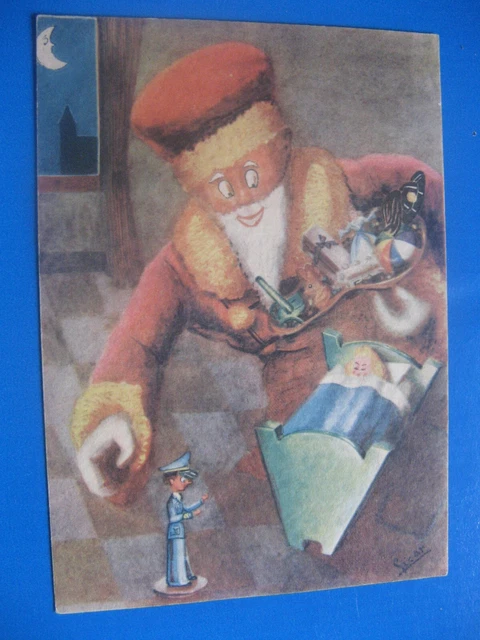CARTOLINA MAK P 100 Urano Aeronautica Fascismo anno 1941 Babbo Natale ...