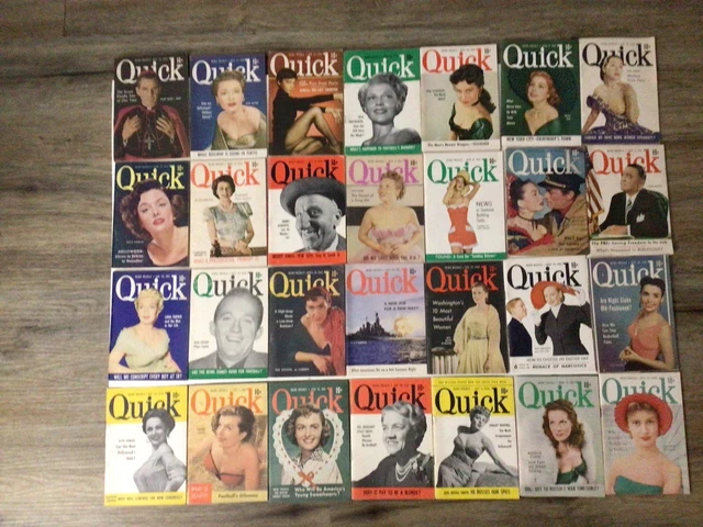 28 QUICK NEWS Weekly Magazines Early 1950’s Nice Lot £37.20 - PicClick UK