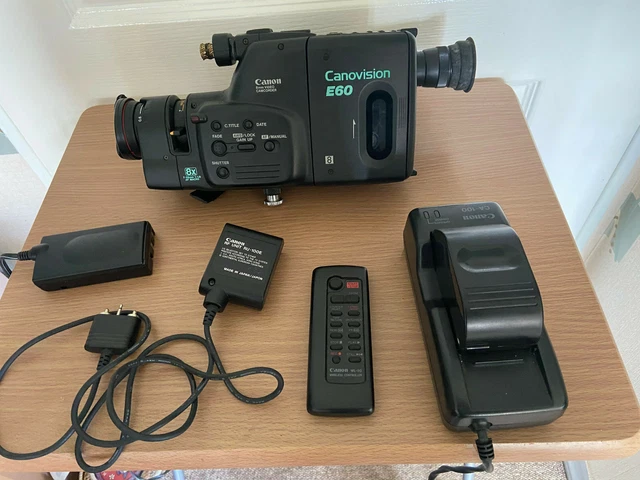 KIT CAMÉSCOPE VIDÉO Canon 8 mm Canovision E60 avec sac. Boîte. (Besoin ...