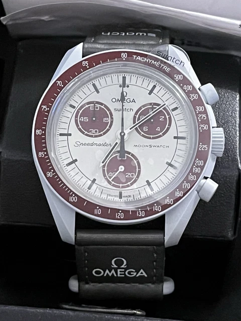 OMEGA X SWATCH Pluto. Speedmaster MoonSwatch Light Cool Grey £200.00 ...