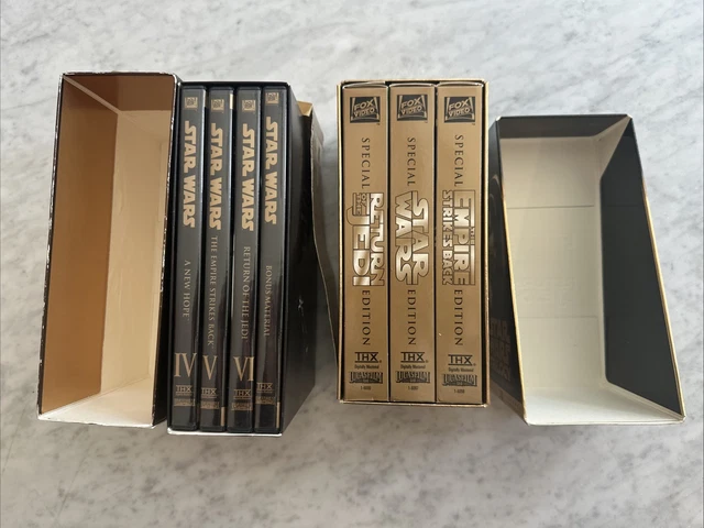 STAR WARS MOVIE Lot: VHS trilogy Special Edition box set 1997 + Trilogy DVD Set £18.33 - PicClick UK