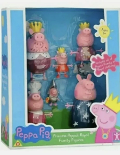 PEPPA PIG Princess Peppa's Royal Family Figures, Includes All Peppa's ...