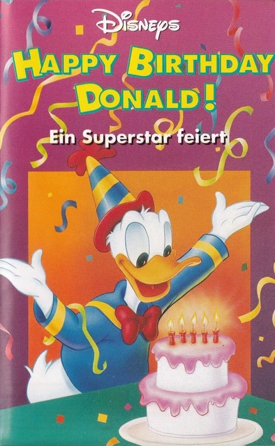 📼 WALT DISNEY VHS: "Happy Birthday Donald! Ein Superstar feiert" mit ...