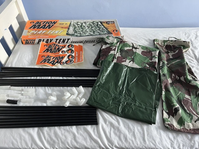 VINTAGE ACTION MAN Tent Special Forces Life Size Play Tent, Box ...