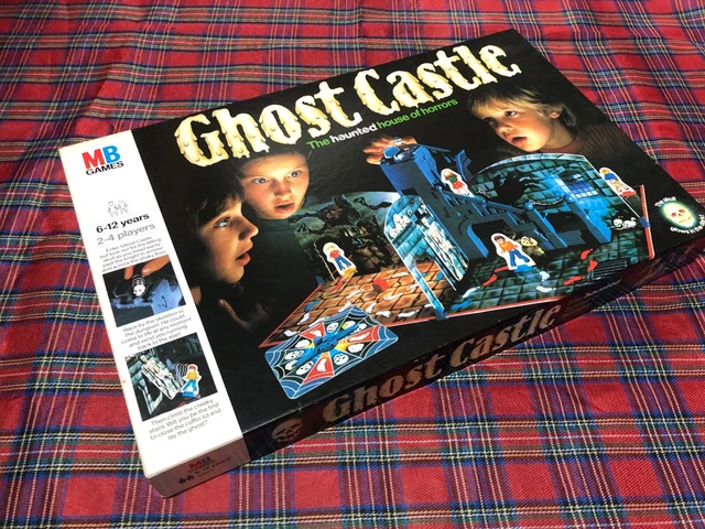 VINTAGE MB GAMES Ghost Castle Board Game 1985 Haunted House of Horrors ...