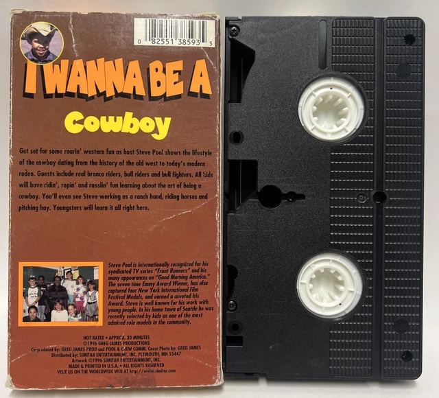 VHS I WANNA Be A Cowboy Steve Pool (VHS, 1996) RARE OOP $39.99 ...