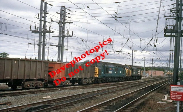 ORIGINAL 35MM Slide Railway Diesel - 37320 & 37322 @ Kilwinning 19th ...