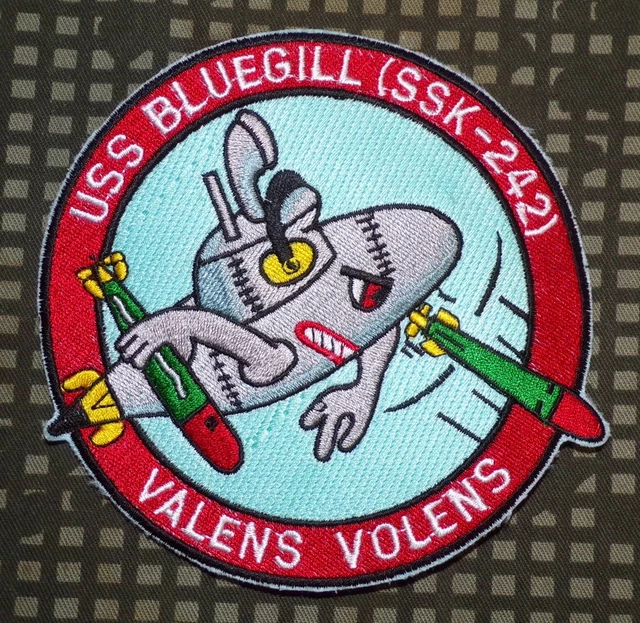 US NAVY USS Bluegill SSK 242 U-Boot bestickt vollfarbig Aufnäher EUR 9 ...