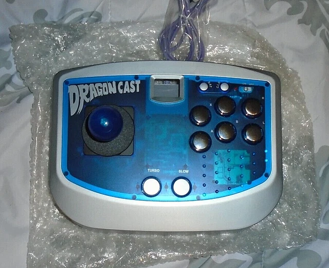 DREAMCAST SYSTEM ARCADE Fight Stick Controller SAM-DCRFS DRAGON CAST ...